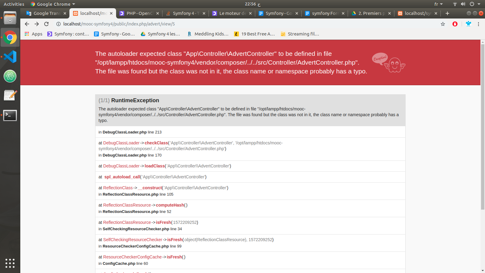 Symfony The Autoloader Expected Class Appcontr Symfony The Autoloader Expected Class